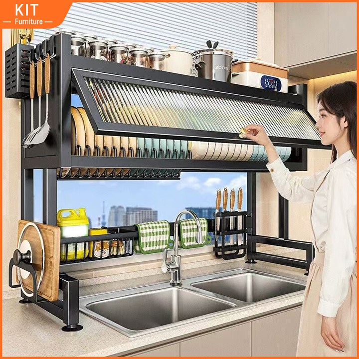 Kit Kitchen Rack Dish Rack Rak Dapur Kabinet Rak Pinggan Mangkuk Dish ...