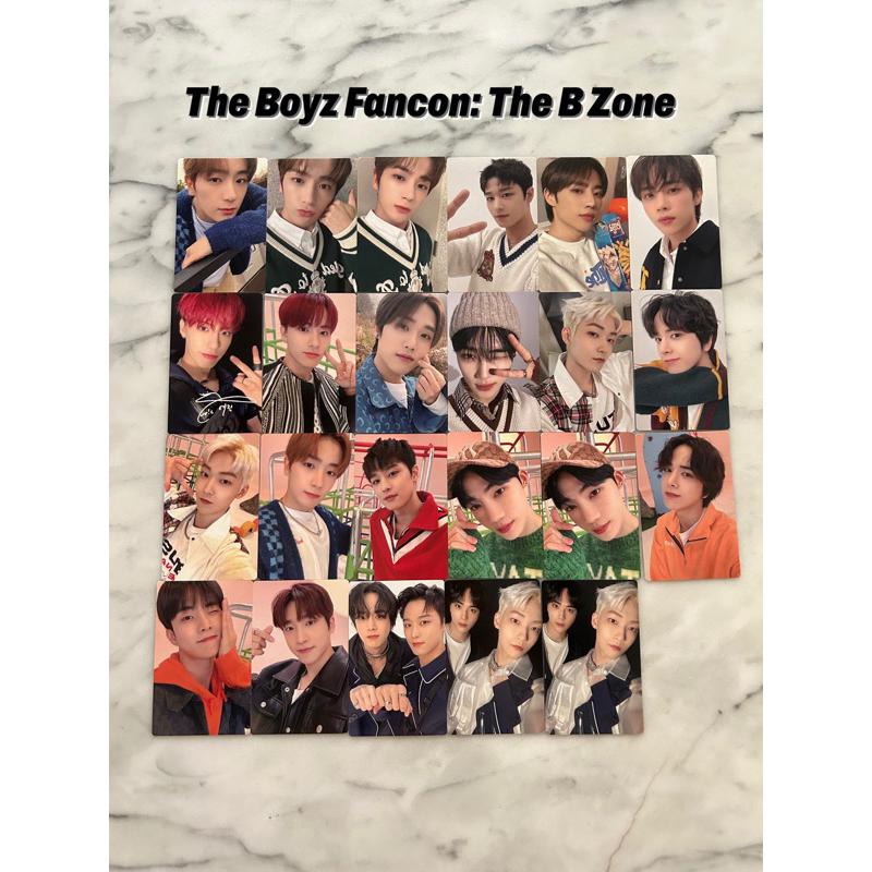 [READY STOCK] THE BOYZ THE B ZONE FAN CON OFFICIAL Photocard Trading ...