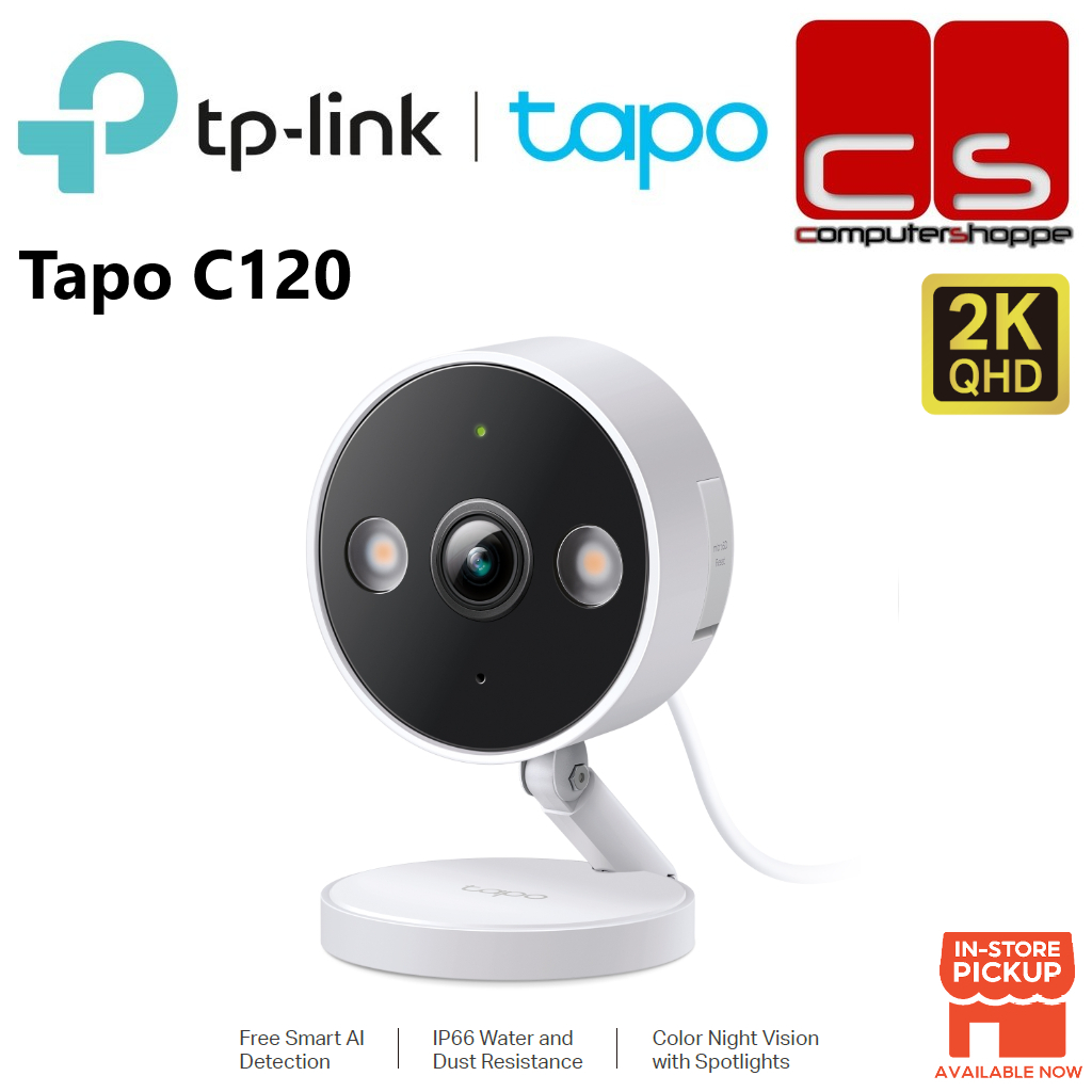 TP-Link Tapo C120 Tapo Indoor/Outdoor Wi-Fi Home Security Camera ...