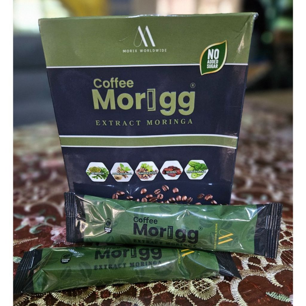 (READY STOCK!!!!!) COFFEE MORIGG EXTRACT MORINGA // 15 SACHET X 25 GRAM ...