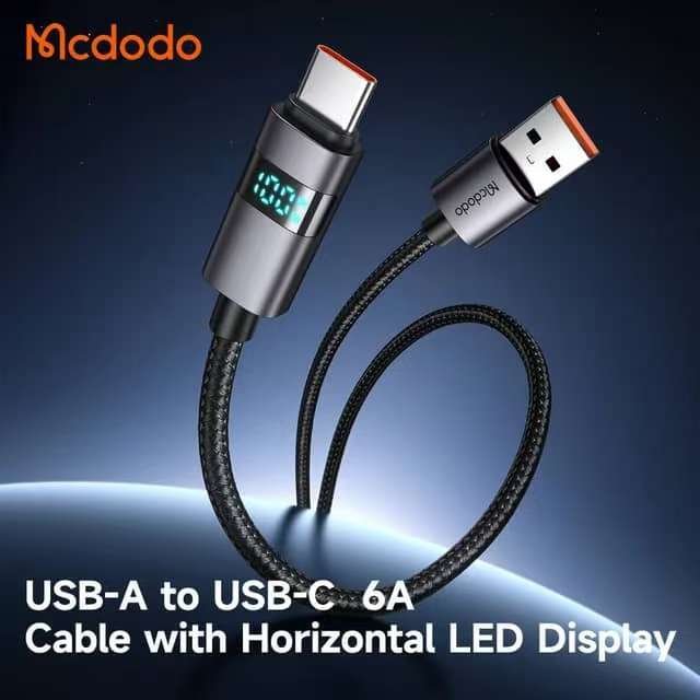 Mcdodo CA-652 6A USB Data Cable / 6A Super Fast Quick Charge / Digital Display | Shopee Malaysia