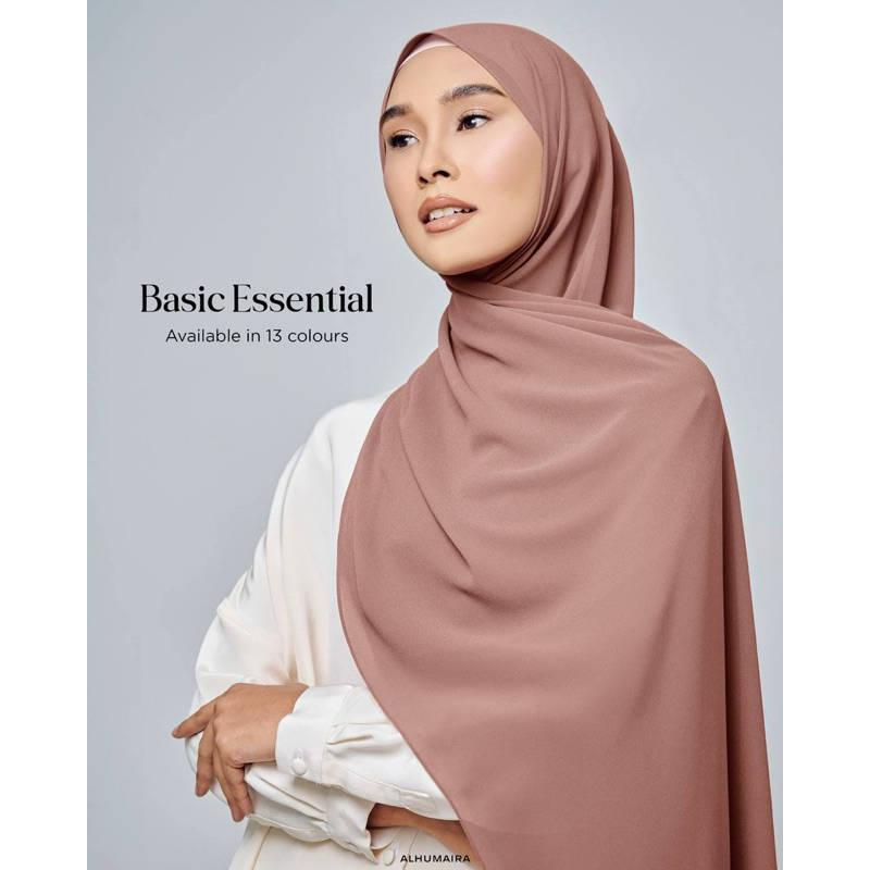 ALHUMAIRA BASIC ESSENTIAL PLAIN SHAWL | Shopee Malaysia
