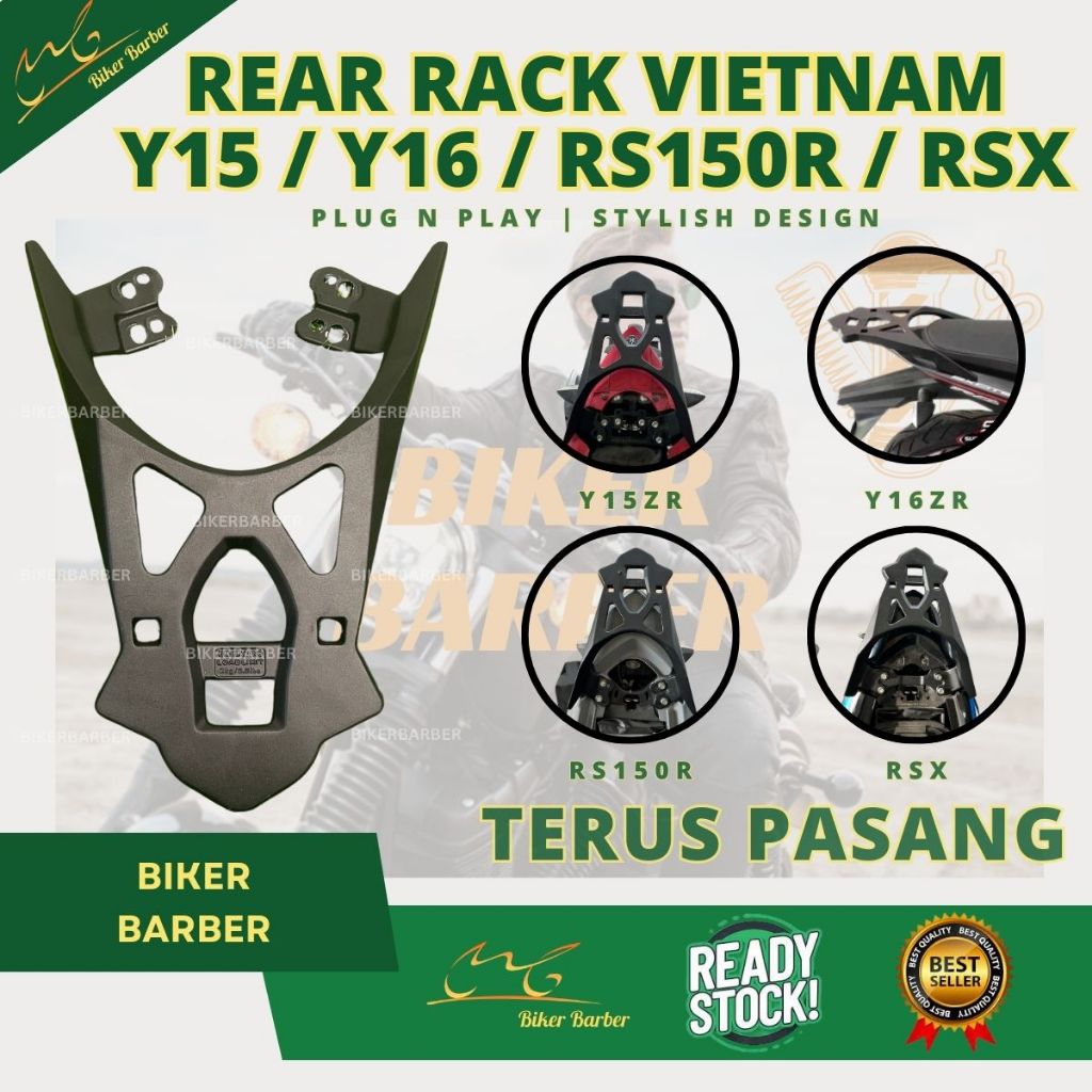Y15zr Y16zr Rs150r V1 V2 Rsx Rear Rack Vietnam Solid Steel Y15 Y16 ...