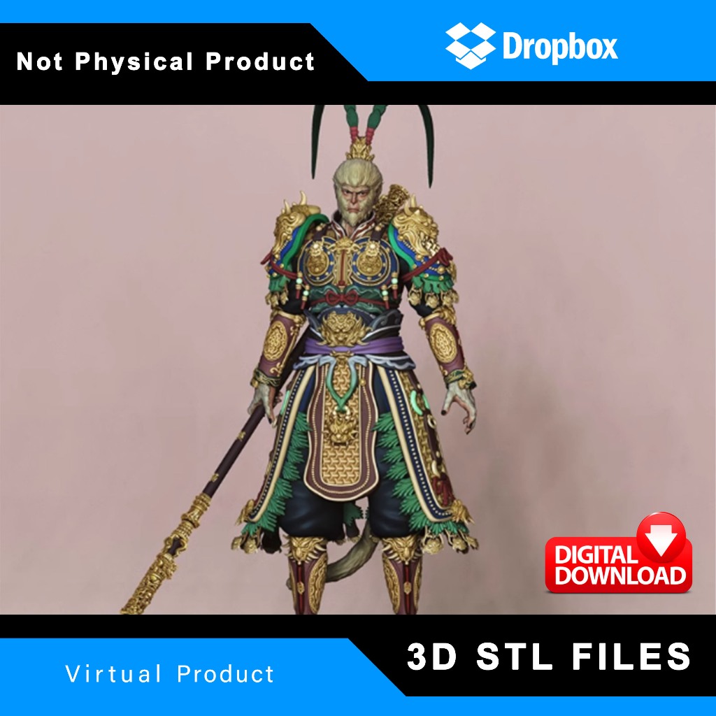 R047 - Games Character design, Black Myth Wukong 3d stl files, games ...