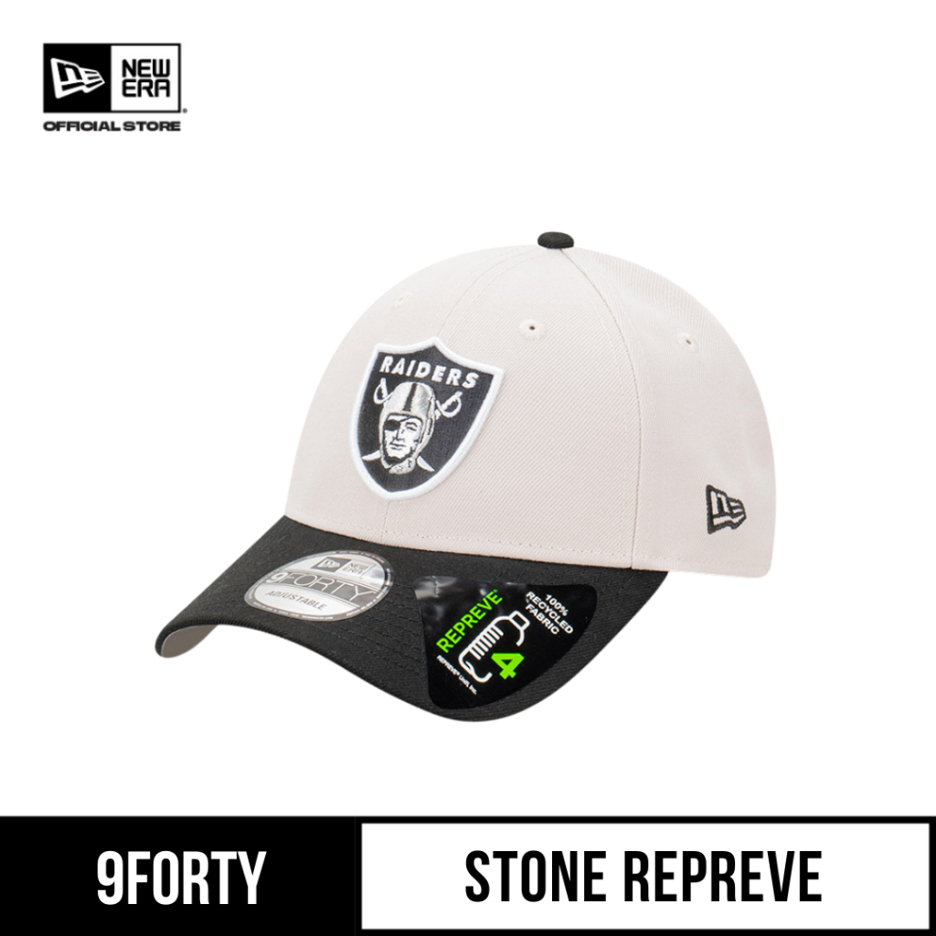 New Era 9FORTY Las Vegas Raiders 2-Tone Stone Repreve Black Visor Stone ...