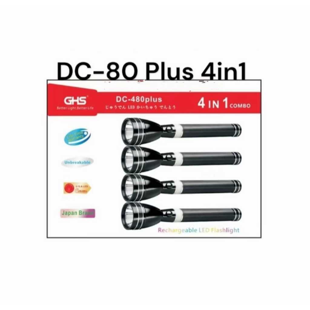 GHS DC80 Plus 4in1 Original Japan Torch Light Long Range New Version ...