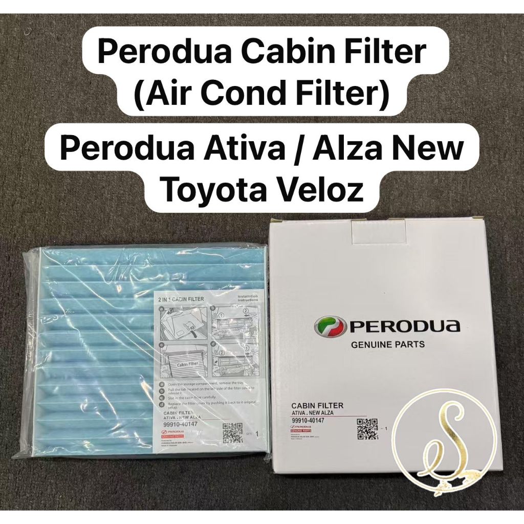 (100% ORIGINAL) Perodua Cabin Filter Perodua Alza New Ativa Toyota ...