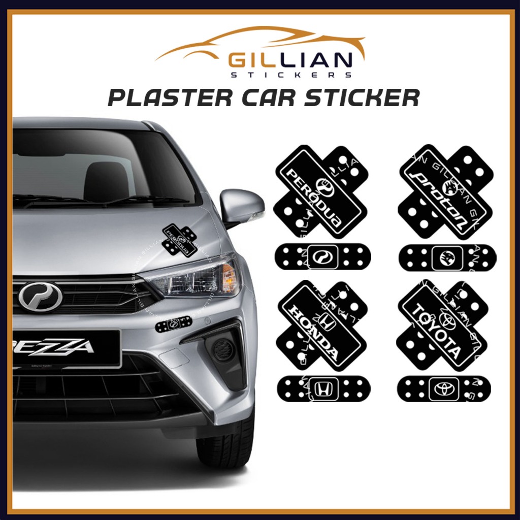 Plaster Sticker for Cars - Reusable, Durable, Waterproof, Vibrant ...