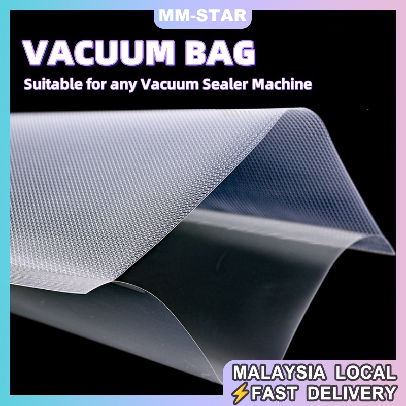 100pcs Food Vacuum Bag Embossed Plastic Vacuum Bag Food Vacum Sealer ...