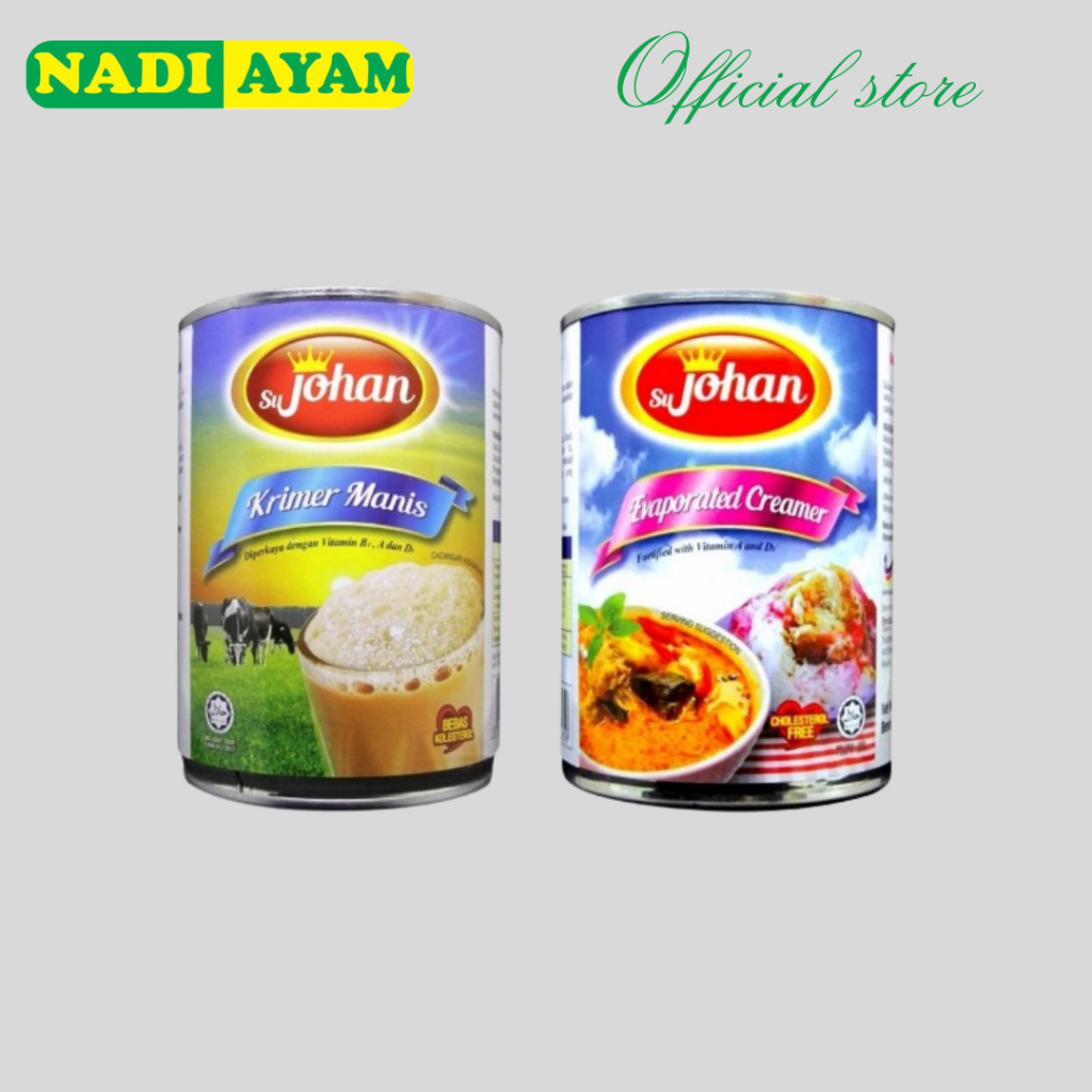 SU JOHAN SUSU KRIMER SEJAT 390G SUSU KRIMER MANIS 500G | Shopee Malaysia