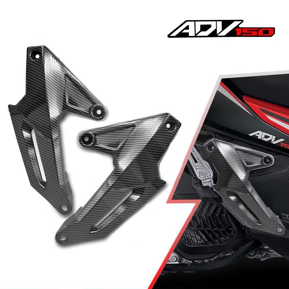 ADV150 REAR FOOTREST STEP COVER CARBON / SIDE COVER CARBON FIBER ...