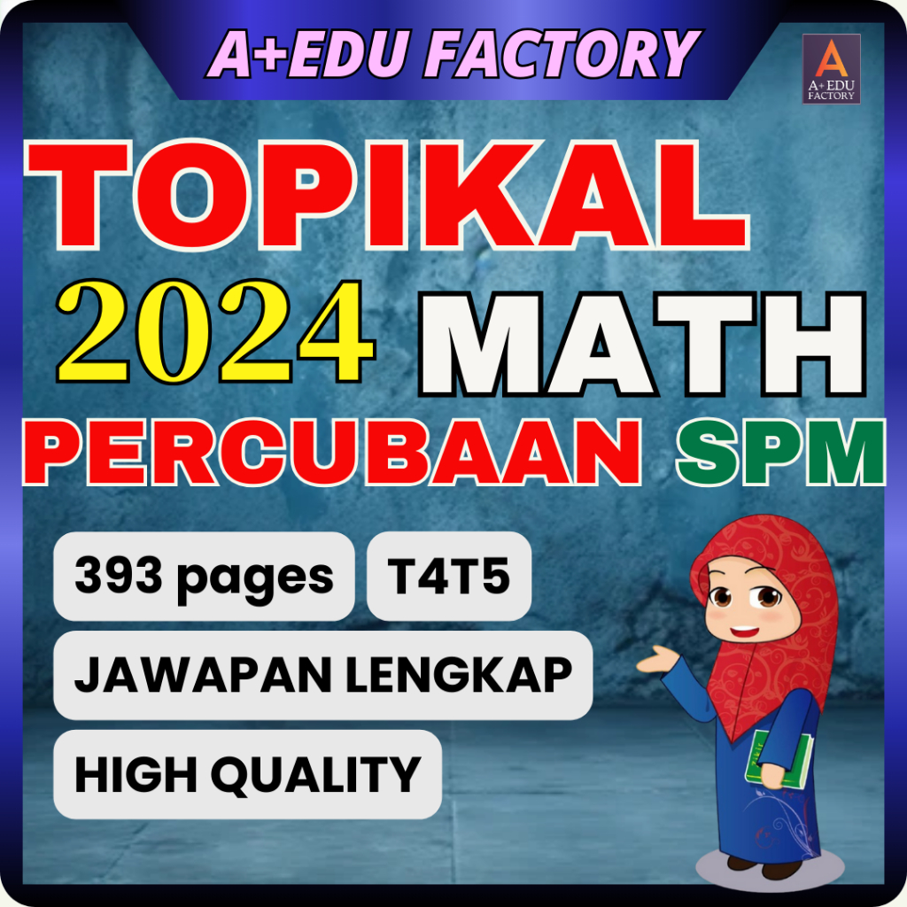 [📚PDF] SOALAN TOPIKAL MATH 2024 PERCUBAAN [SPM] MATH TRIAL QUESTION BY TOPIC | Shopee Malaysia