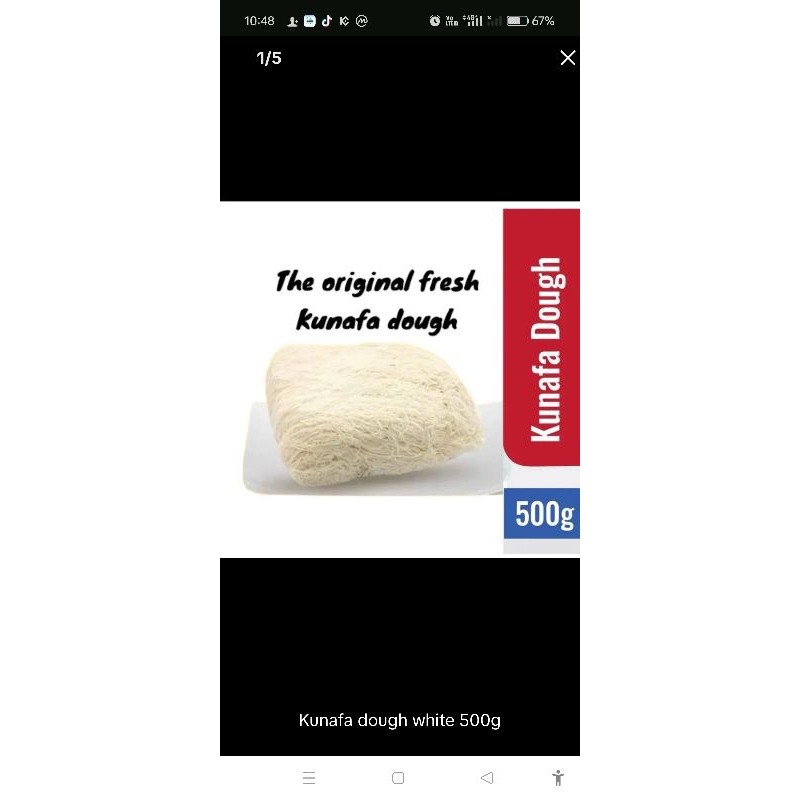 kunafa Dough 1 kg shredded (Kunafah-katifi\ pastry\saffron\pistachio ...