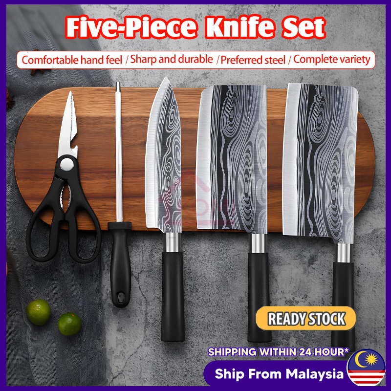 5 Piece Knife Set Stainless Steel Knife Set Kitchen Knife Masque Knife ...