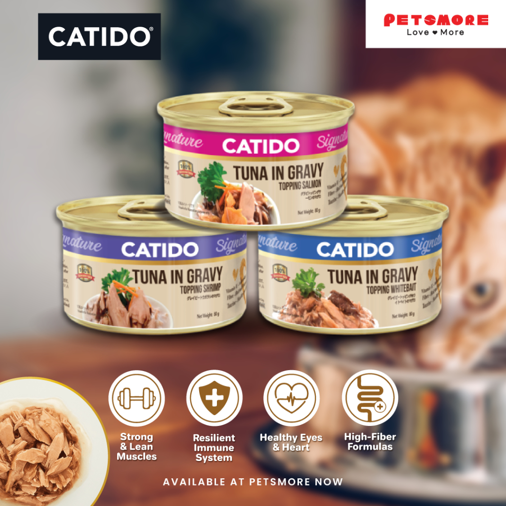 CATIDO Cat Wet Food Tuna / Chicken (80g) 1can /6 cans | Shopee Malaysia