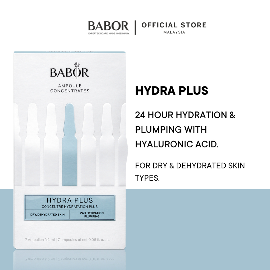[BEST SELLER] BABOR Hydra Plus Ampoule Concentrate 透明质酸补水安瓶 (7 x 2ml) - for dehydrated, dry skin ...
