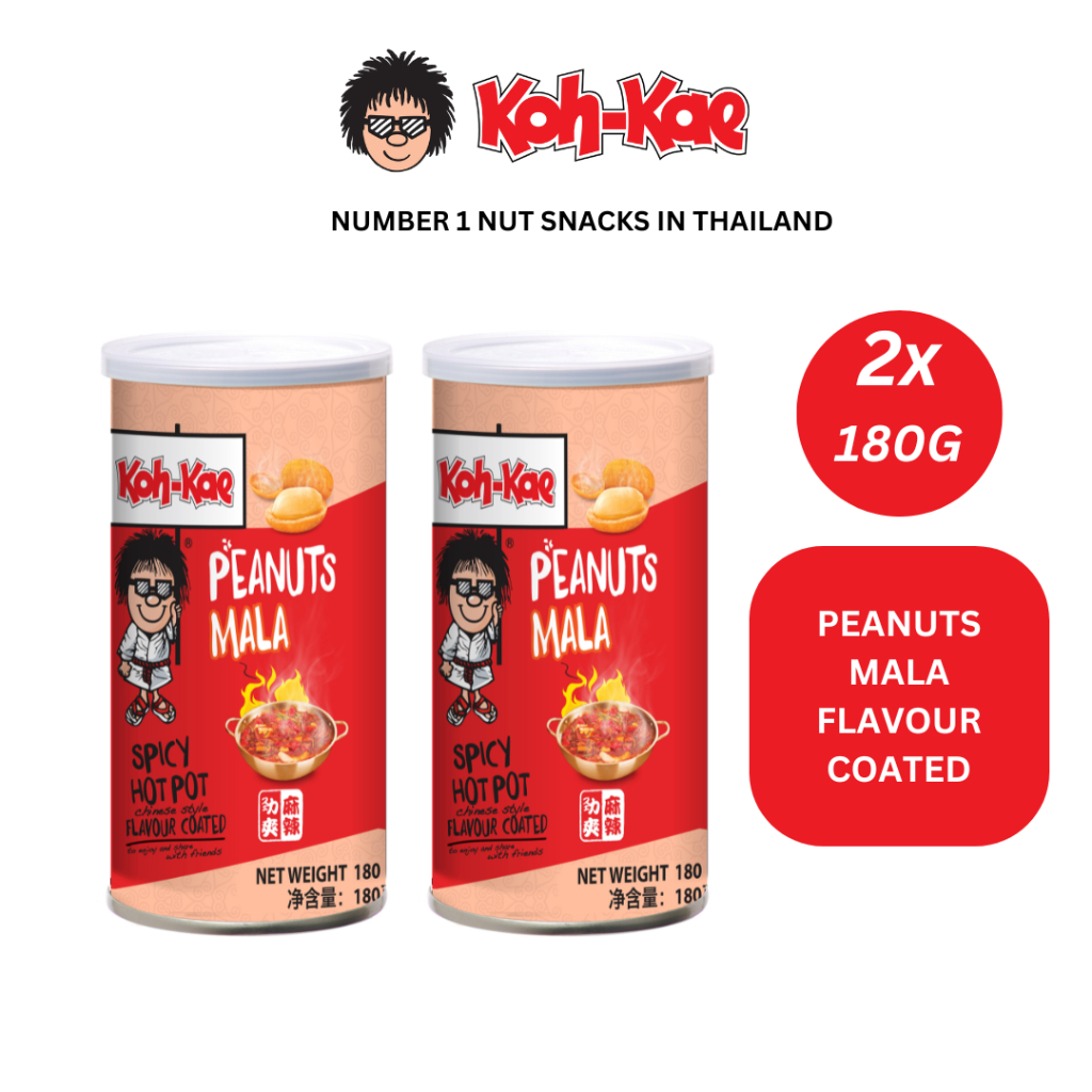KOH-KAE COATED PEANUT MALA (180G X 2 TINS) | Shopee Malaysia