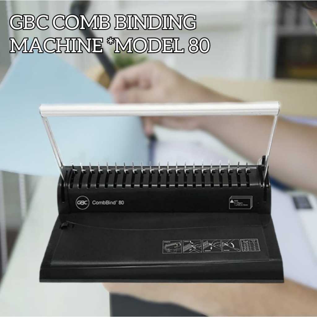 GBC MANUAL COMB BINDING COMBBIND 80 | GBC COMB BINDING MACHINE *MODEL ... GBC MANUAL COMB BINDING COMBBIND 80 | GBC COMB BINDING MACHINE *MODEL ...