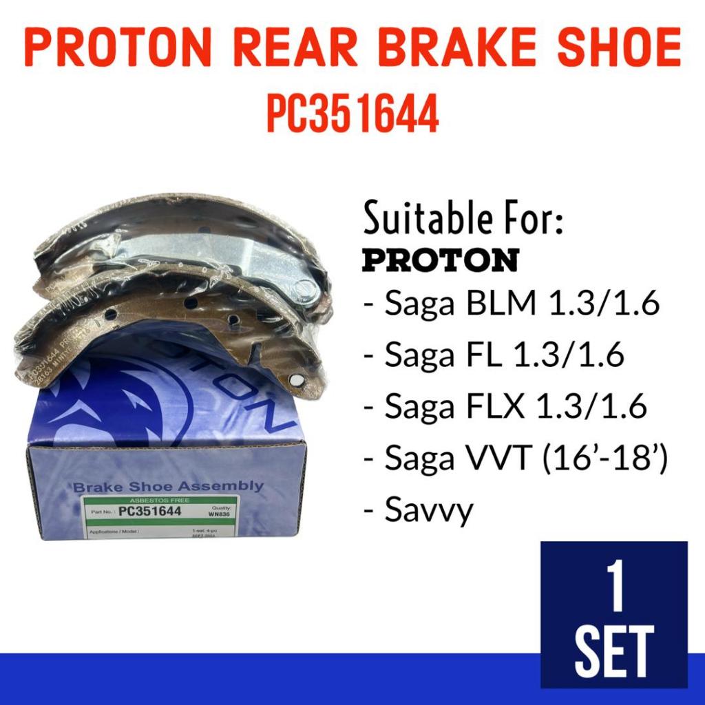 PROTON REAR BRAKE SHOES (PC351644) - PROTON SAGA BLM/ SAGA FL/ SAGA FLX ...