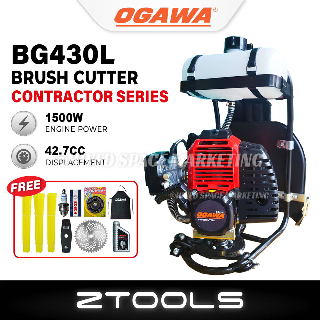 OGAWA BG430L BG430 Brush Cutter 43cc TL43 Petrol Engine Grass Cutter ...