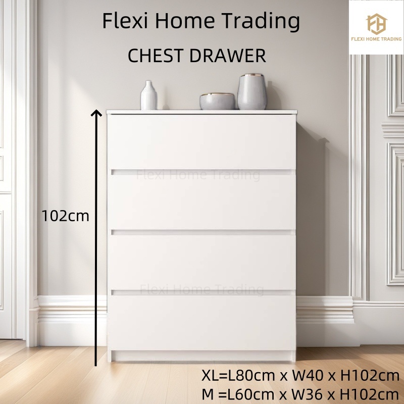 Chest Drawer Storage 3 Layer 4 Layer Almari Laci Almari Baju 3 Laci 4 ...