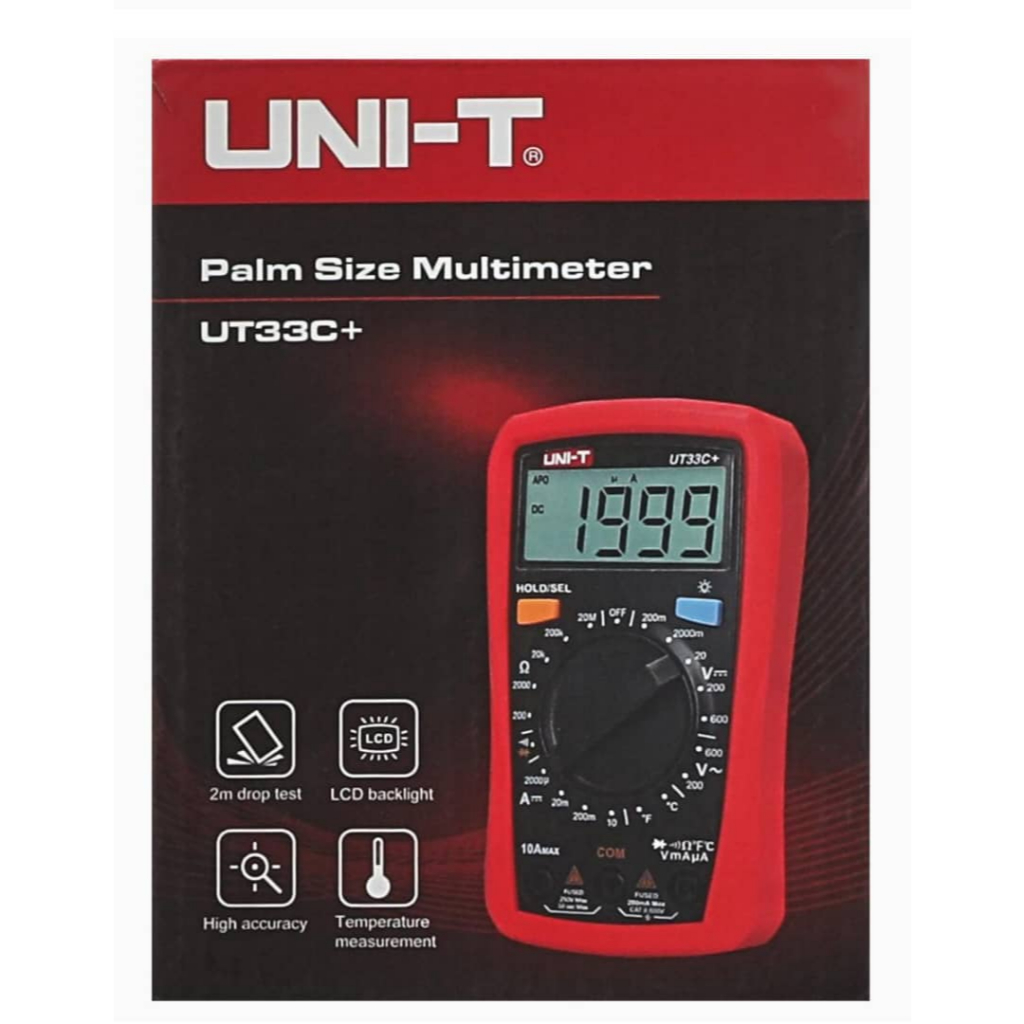 UNI-T UT33C+ DIGITAL PALM SIZE MULTIMETER | Shopee Malaysia