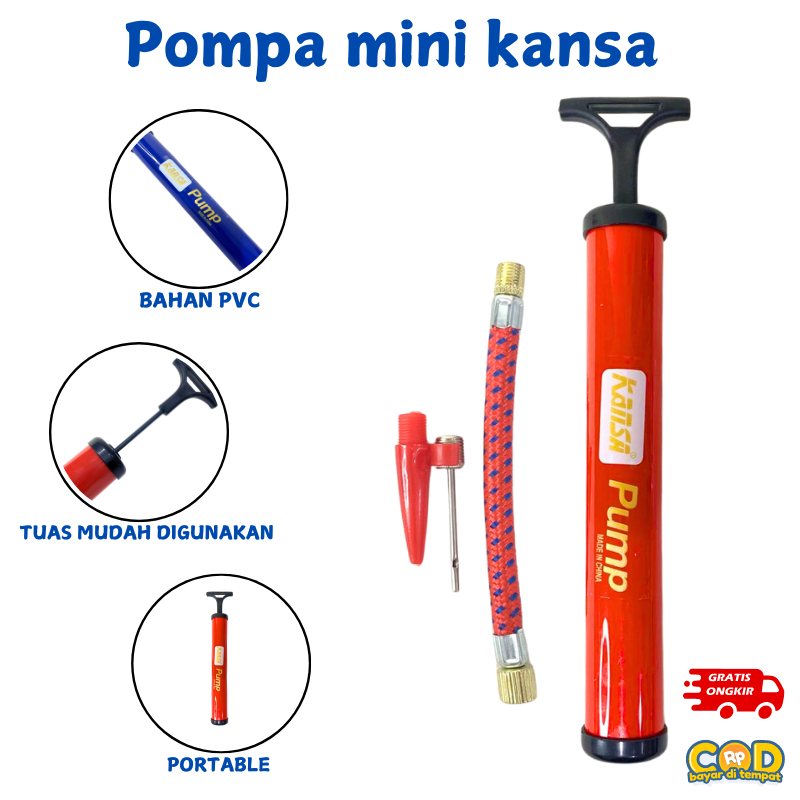 KANSA Hand Air Pump Needle Basketball Portable / Hand Pump Bicycle Pump ...
