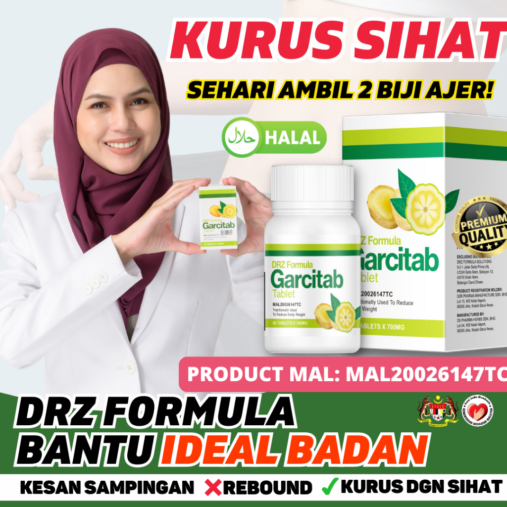 DR ZAKIAH FORMULA KKM MAL DRZ GARCITAB BERKESAN KURUS SIHAT HALAL ...