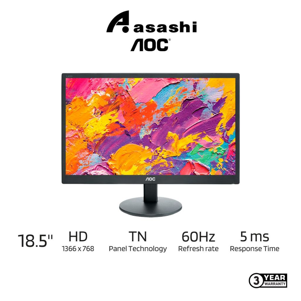 AOC E970SWN 18.5" LED Monitor AOC Monitor | Shopee Malaysia