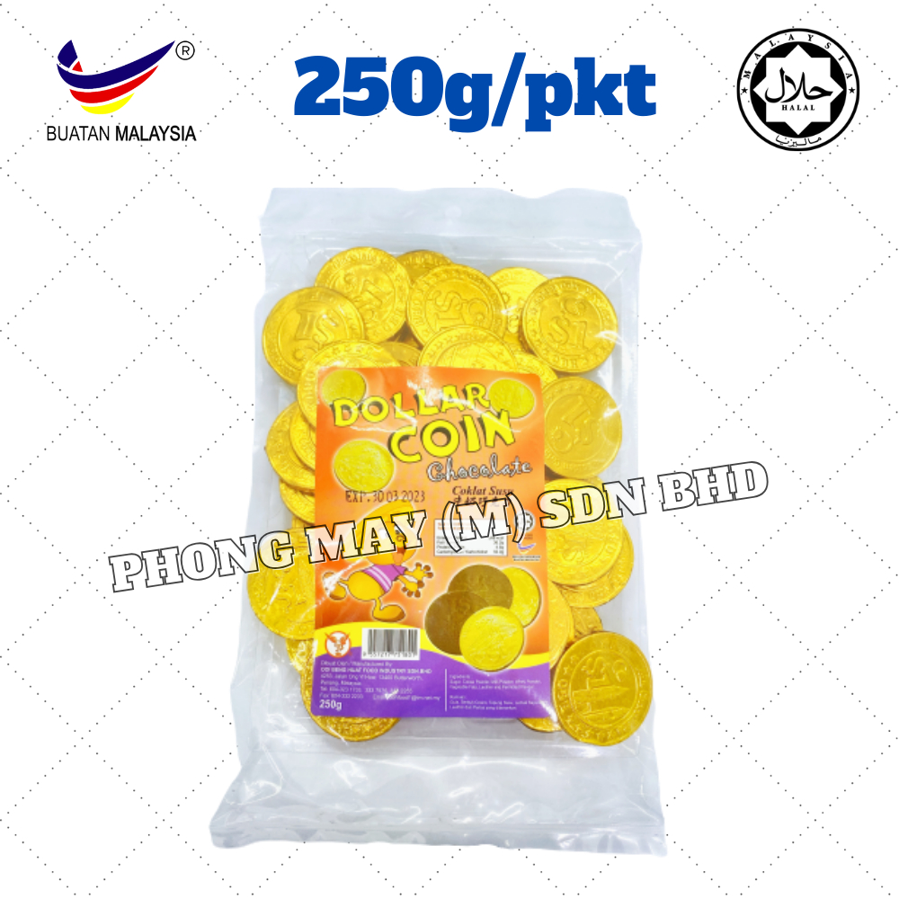 BIG GOLDEN DALLAR COIN CHOCOLATE [250G] KOIN EMAS COKLAT BULAT /钱币牛奶巧克力 ...