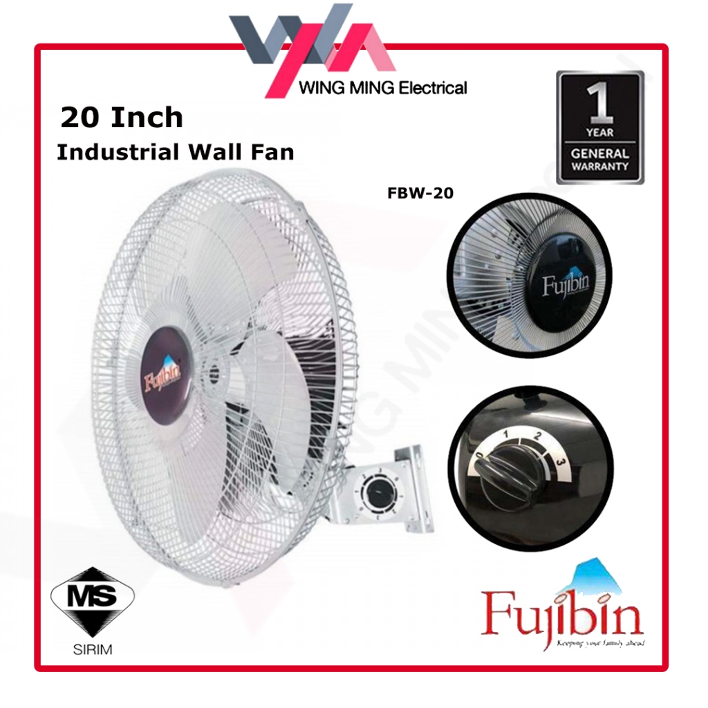 FUJIBIN Wall Fan (20") FBW-20 / Kipas Dinding 20 Inch | Shopee Malaysia