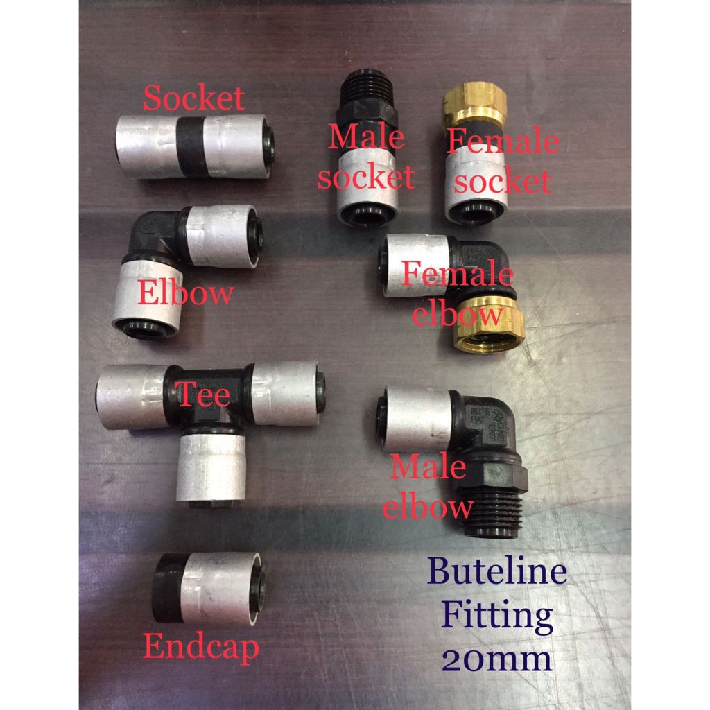 20MM Buteline Socket / Elbow / Tee / Male socket / Female socket ...