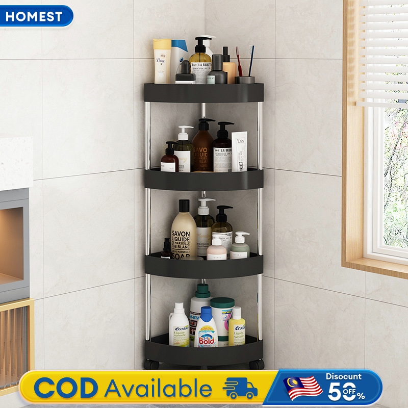 Corner Triangular Corner Rack Corner Rack Trolley Rack Bathroom Floor ...