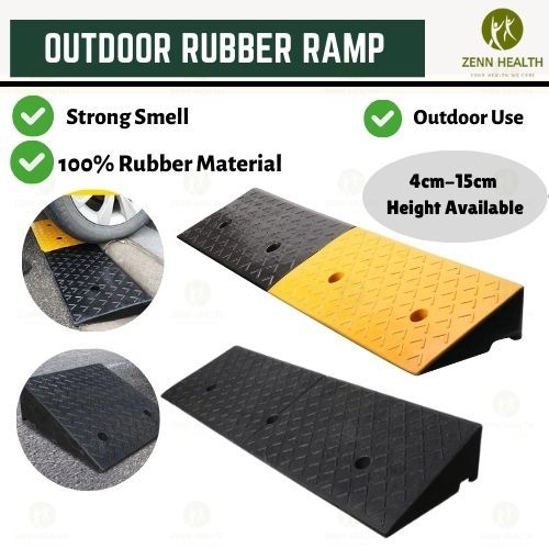 HEAVY DUTY rubber curb ramp triangle electric vehicle step pad for ...