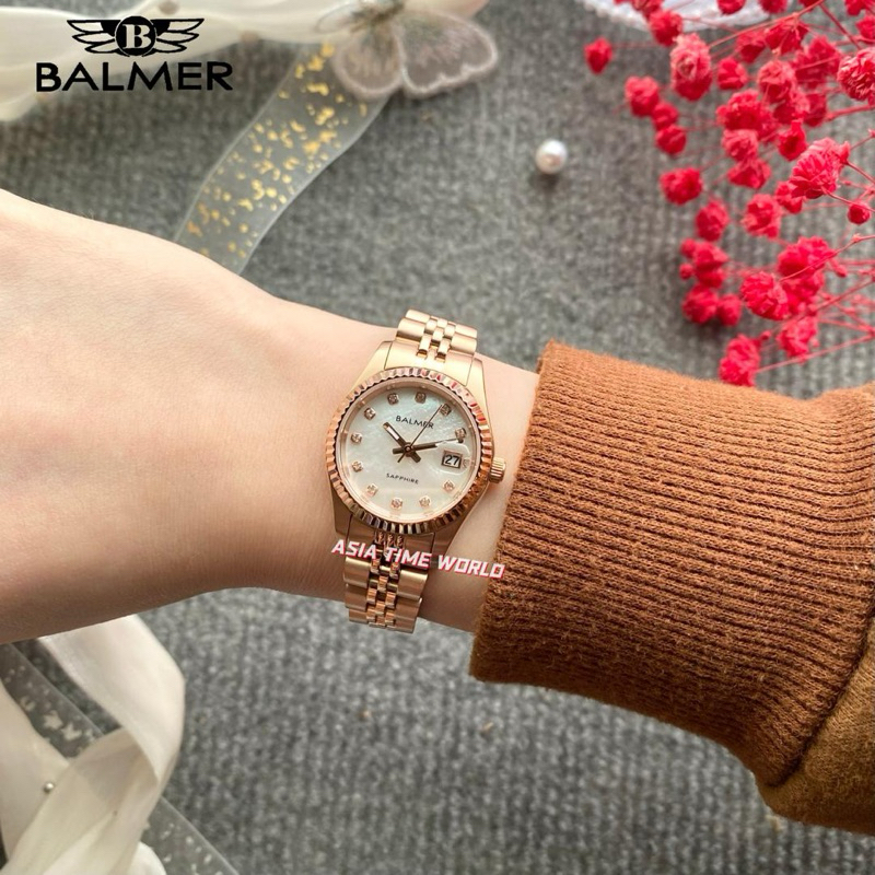 [Original] Balmer 8203L RG-1 Small Sapphire Women Watch with White dial ...