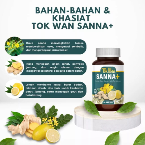 HQ Original | Tok Wan Sanna+ Herb Support | Kapsul 30capsule | Shopee ...