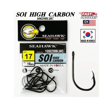 Seahawk Hook Soi High Carbon Hook 10829BHC (Made In Korea) | Shopee ...