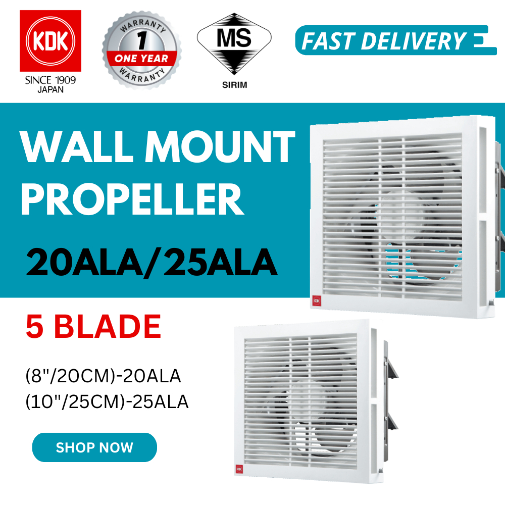 KDK KIPAS PENGUDARAAN/ EKZOS DINDING 20ALA (20CM/8") /25ALA (STOK SEDIA ...
