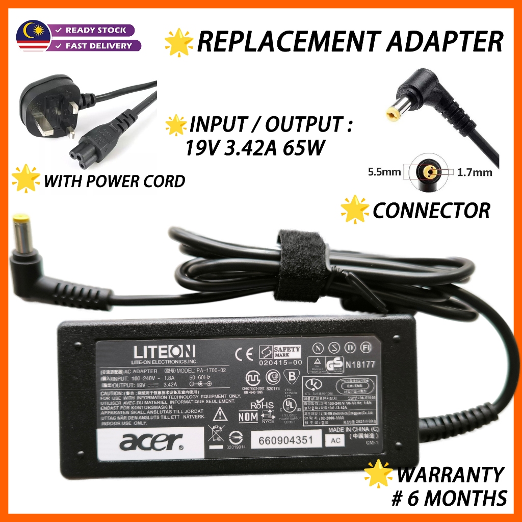 ACER 5.5*1.7MM TRAVELMATE TMP246 P243-M P246-M P249 P257 P259 TM P446-M ...