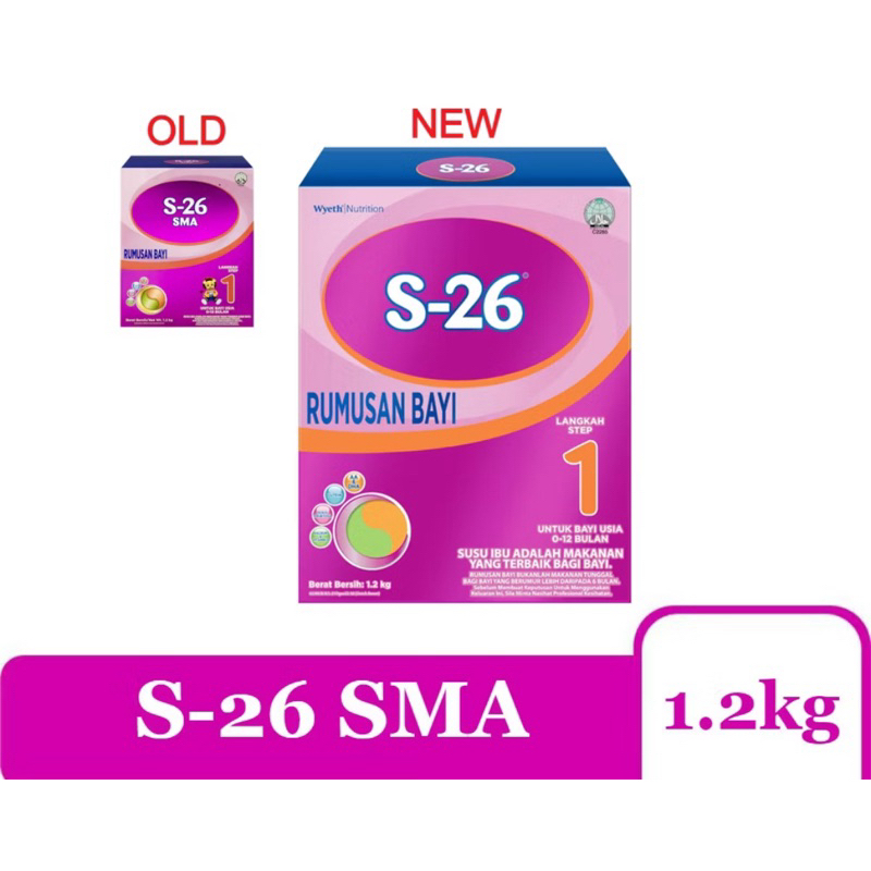 S26 SMA Step 1 Baby Formula (1.2kg) (Wyeth) | Shopee Malaysia