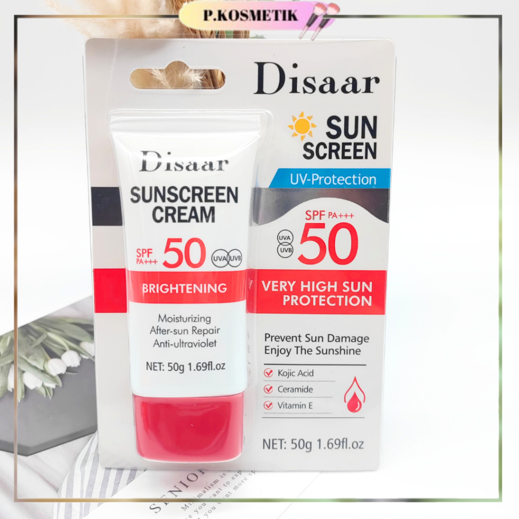 DISAAR SPF50 BRIGHTENING FACE SUNSCREEN 50G | Shopee Malaysia