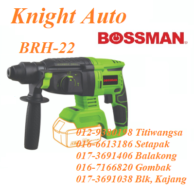 BOSSMAN 20V Cordless Brushless Rotary Hammer BRH-22-BARE MACHINE - ECO ...