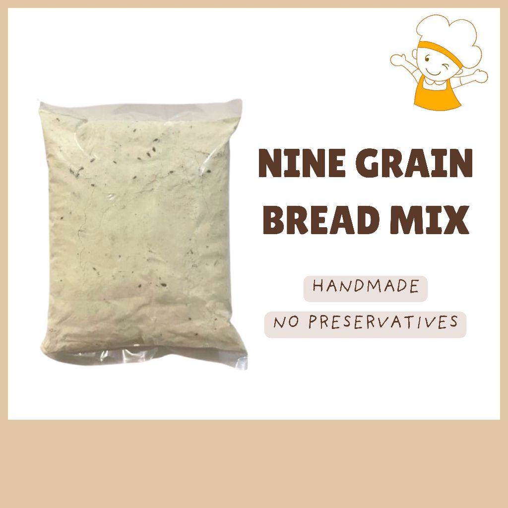 Nine Grain Bread Mix Flour / Tepung Campuran Roti 9 Bijirin / 九谷粮面包预拌粉 ...