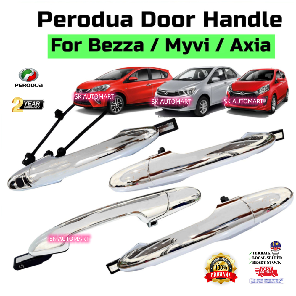 Perodua Myvi Bezza Axia Chrome Door Handle Outer Door Handle OEM With ...
