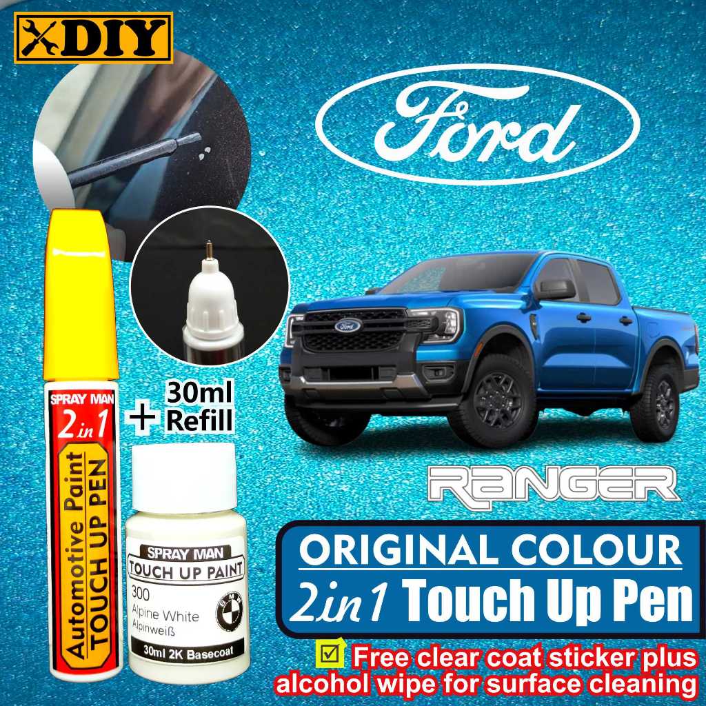 Ford Ranger 2in1 Touch Up Pen Original Colour Automotive Paint | Shopee ...