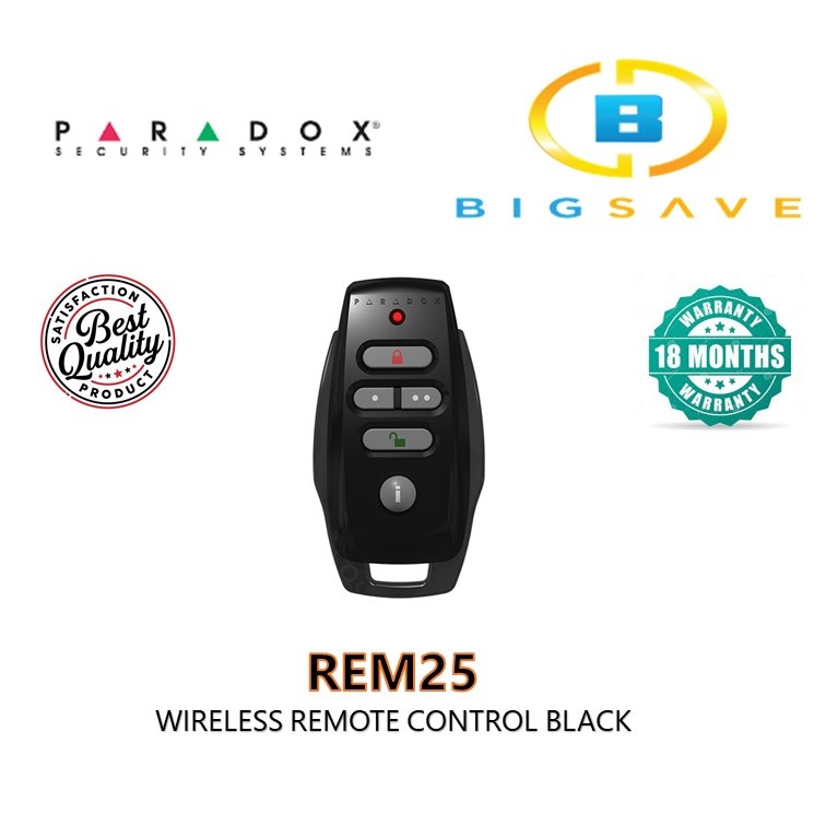 PARADOX REM25 TWO-WAY WIRELESS REMOTE CONTROL | Shopee Malaysia