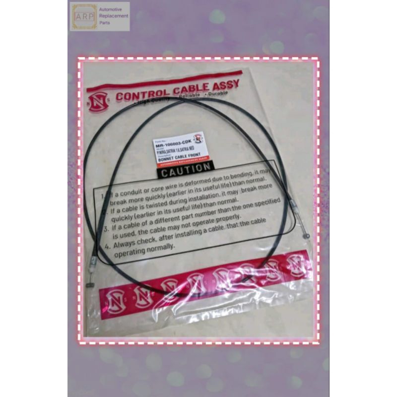 NS Bonnet Cable Wira,Satria (front)(depan) | Shopee Malaysia