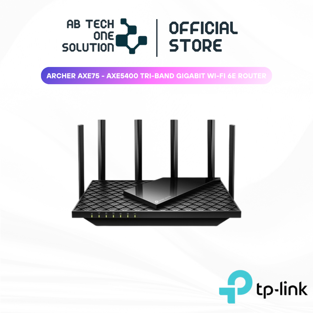 TP-Link | Archer AXE75 | AXE5400 Tri-Band Wi-Fi 6E Router | Shopee Malaysia