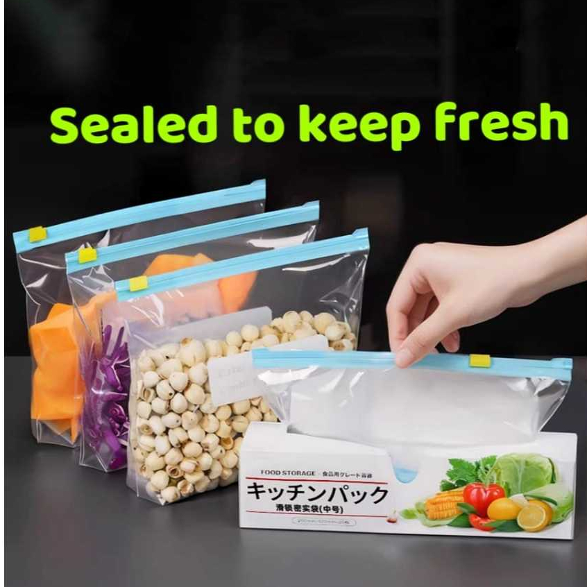 Zip lock Bags Resealable For Food Storage / Zipper Bag Penyimpanan ...