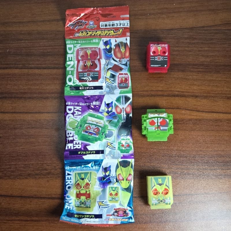 BIB DX Legend Rider Gochizo Set 01 Den-O + W + Zero-One Kamen Rider Gavv Bandai Double DenO Den ...
